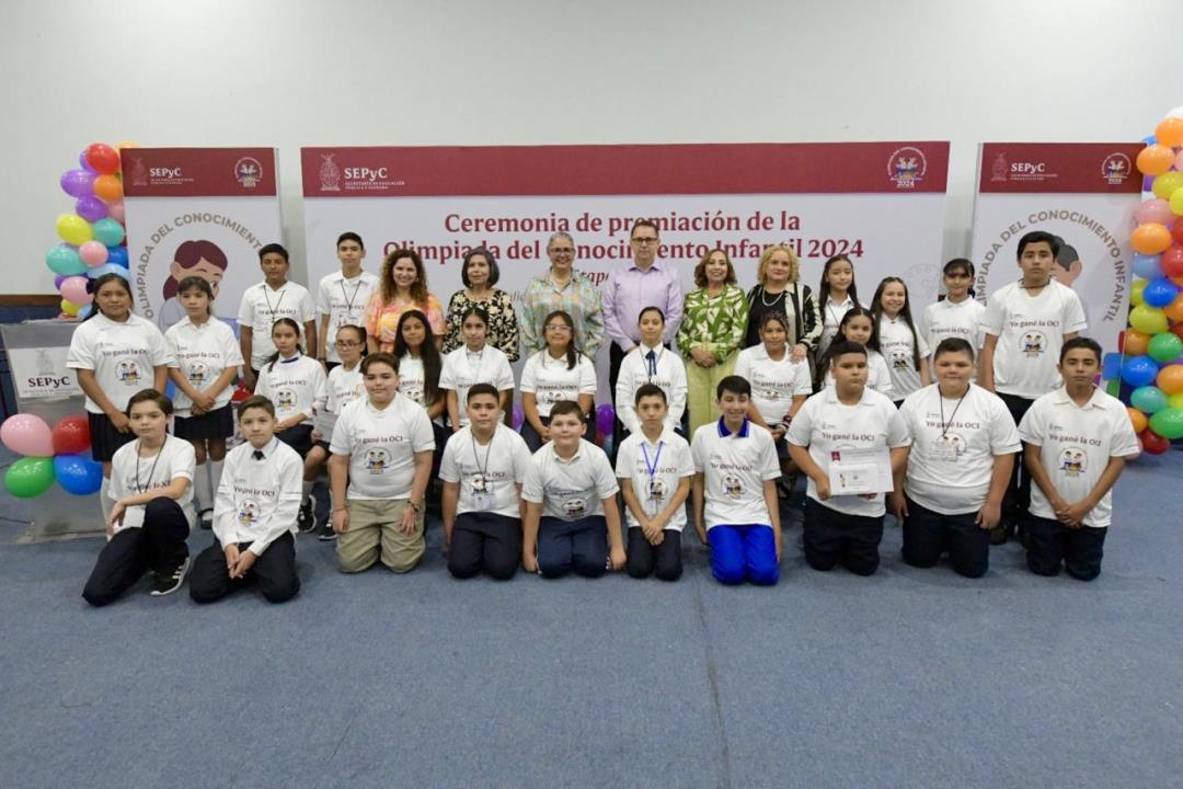 Reconocen a 26 ganadores de la Olimpiada del Conocimiento Infantil 2024